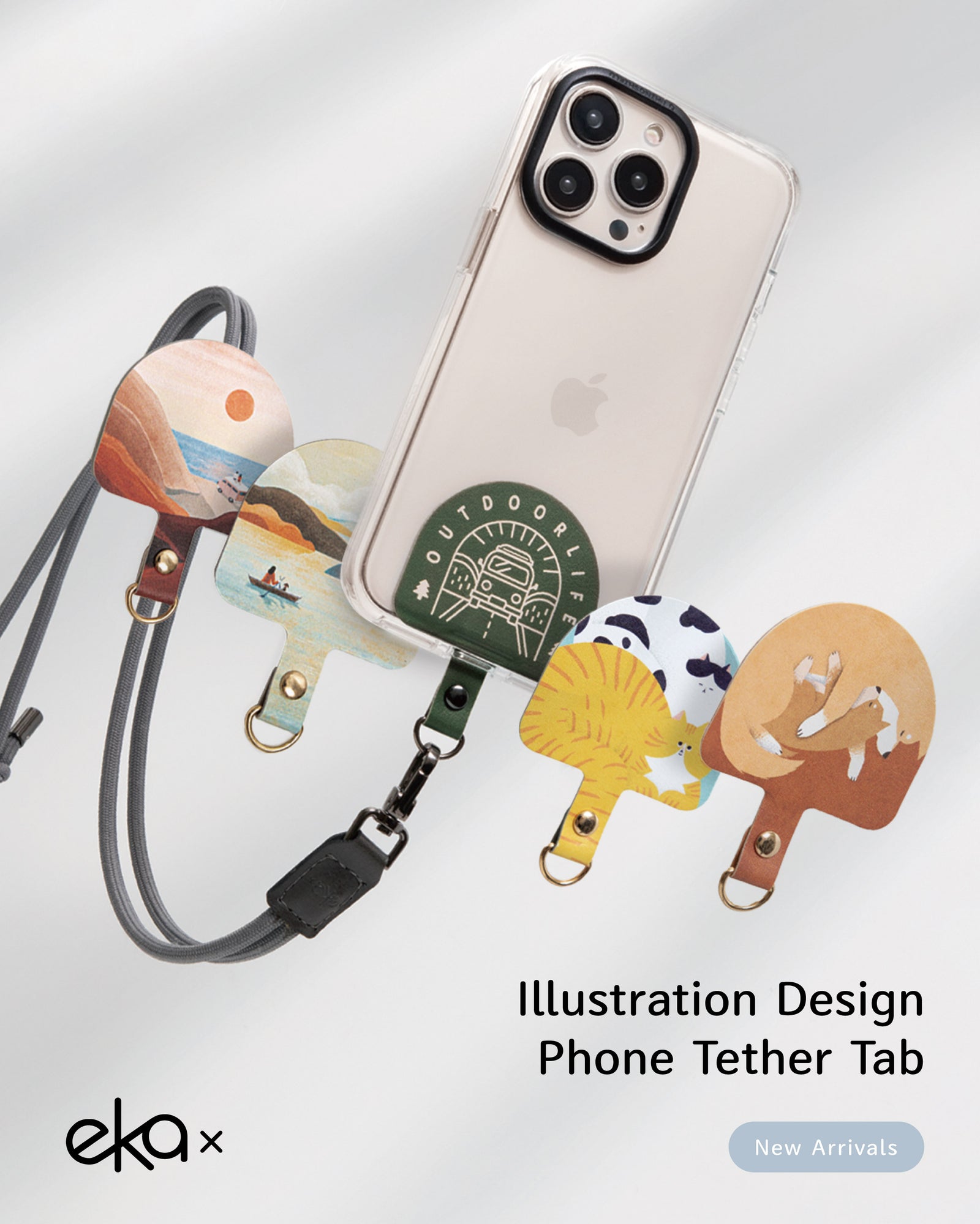 【Illustration Design】Phone Tether Tab — ekaxglobal